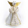 Samoyed Angel Christmas Tree Topper at Animalden.com
