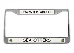 Sea Otter License Plate Frame, License Plate Frames, Sea Otter Gifts ...