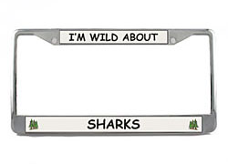 Shark License Plate Frame, License Plate Frames, Shark Gifts ...