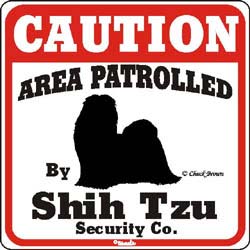Shih Tzu Signs including Welcome, Caution, Crossing from Animal Den