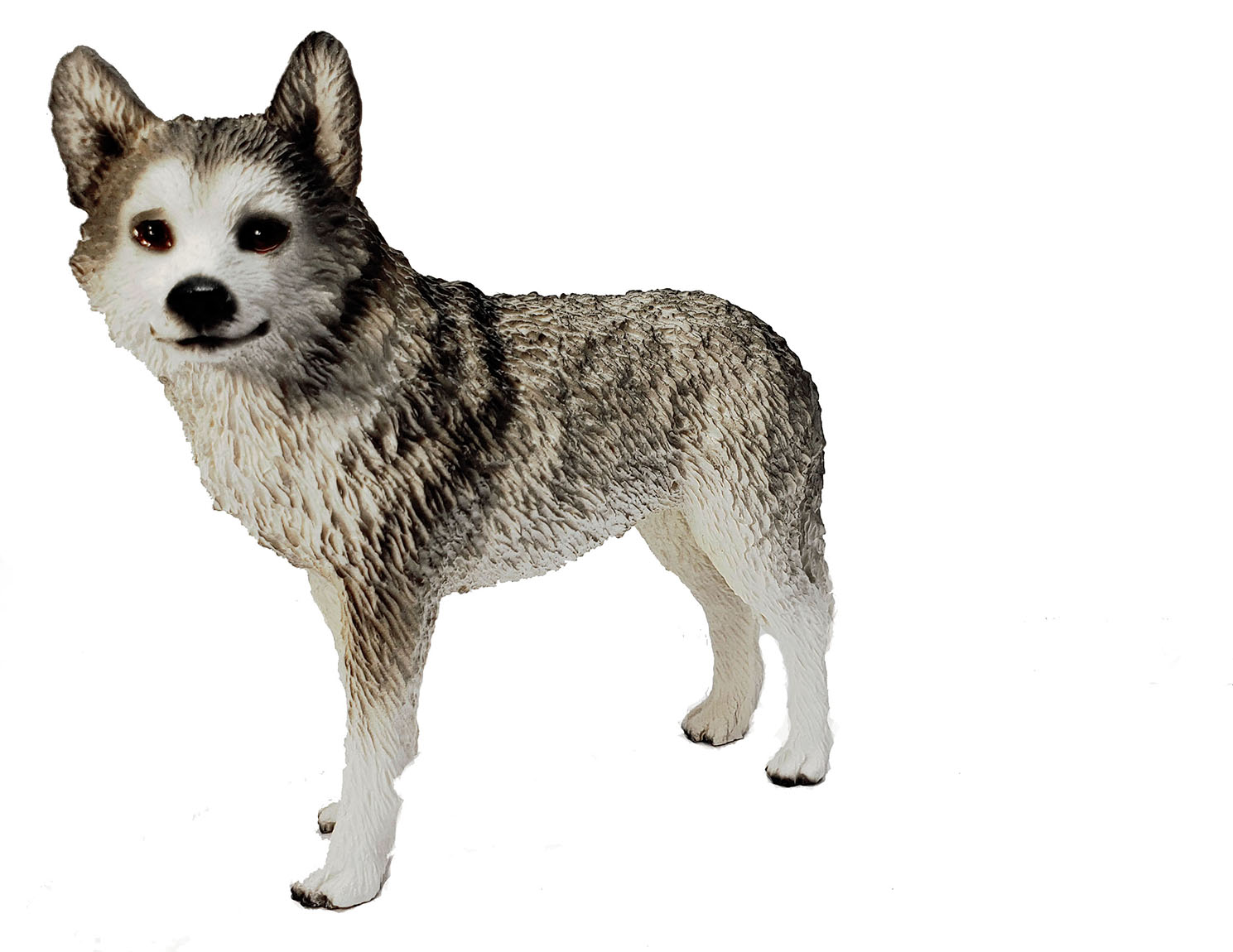 Siberian Husky Figurine Grey-Wht, Figurines | Animalden.com