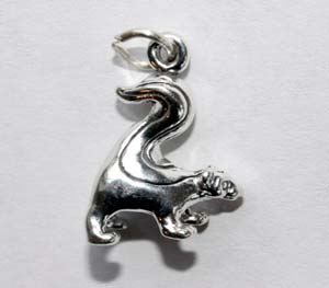 Skunk Sterling Silver Charm - Animalden.com