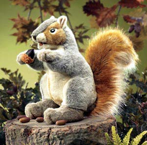 Squirrel Puppet, Puppets, Squirrel Gifts | Animalden.com