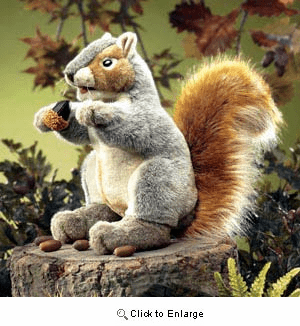 Squirrel Puppet, Puppets, Squirrel Gifts | Animalden.com