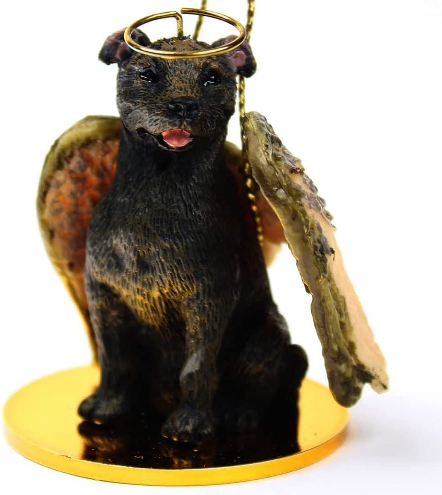 Staffordshire Bull Terrier Christmas Ornament Angel - Animal Den