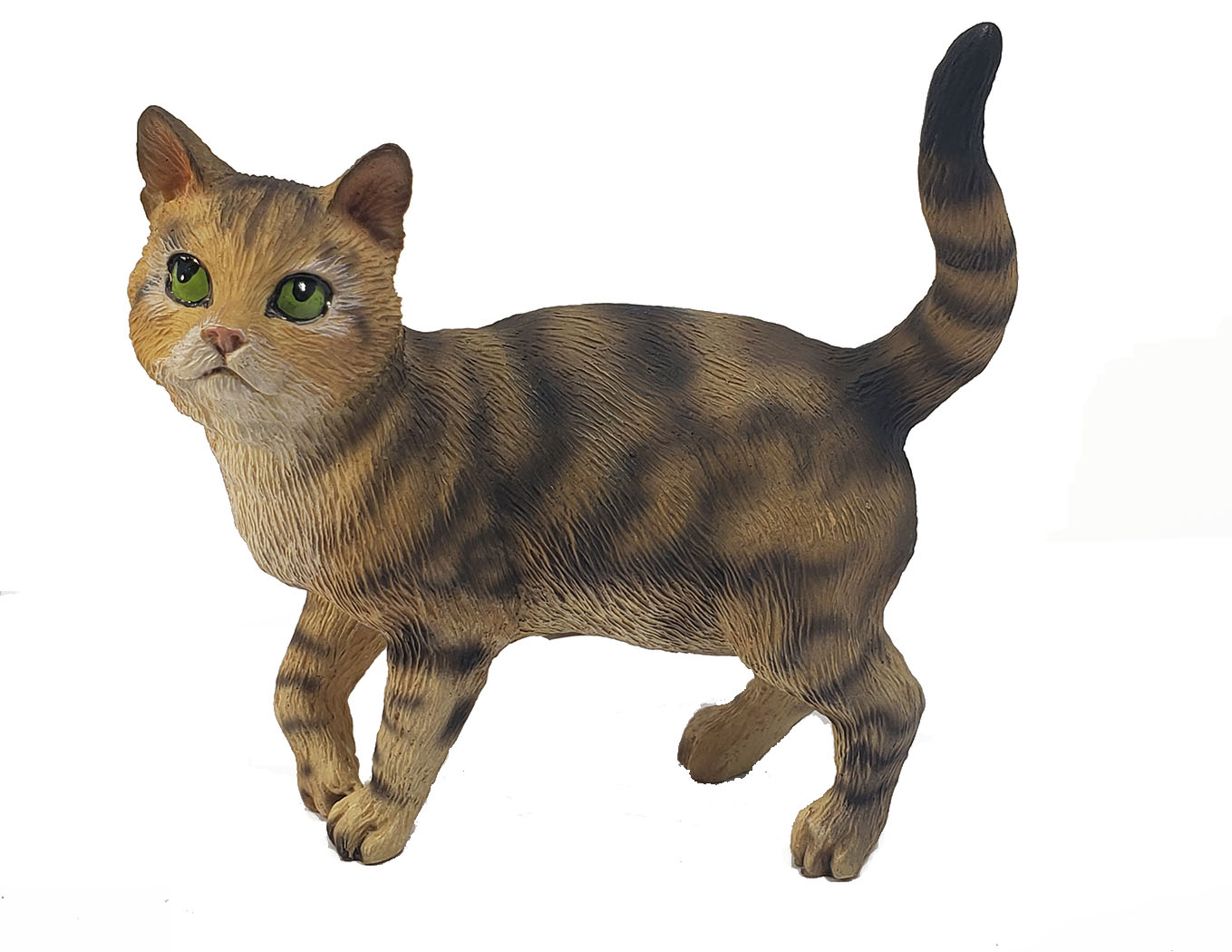 Tabby Cat Figurine Brown, Figurines | Animalden.com