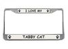 Tabby Cat License Plate Frame, License Plate Frames, Tabby Cat Gifts ...