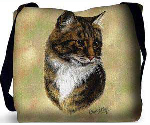 Tabby Cat Pen Holder (Red) - Animalden.com