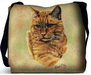 Tabby Cat Tote Bag (Red), Bags, Tabby Cat Gifts | Animalden.com
