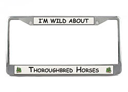 Thoroughbred Horse License Plate Frame, License Plate Frames ...