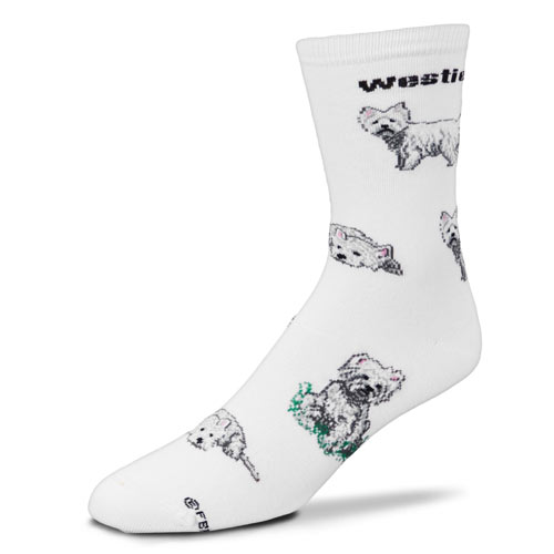 Westie Poses Socks from Animal Den