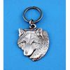 Pewter Wolf Keychain - Animalden.com