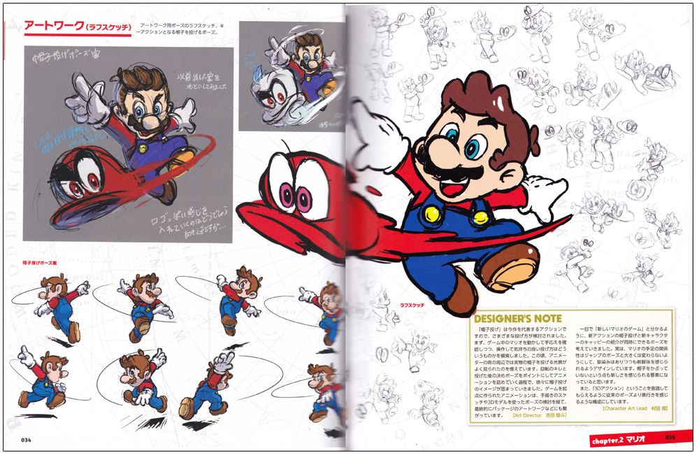 Art of Super Mario Odyssey Official Setting Materials Art Book - Anime ...