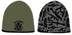 Beanie: Call of Duty - Logo/Gun Pattern Reversable - Anime Books