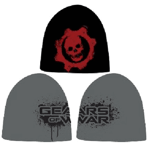 Beanie: Gears of War - Crimson Skull Cog Lancer Reversable - Anime Books