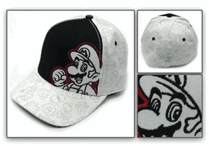 Cap: Nintendo - Mario Outline Black and White - Anime Books