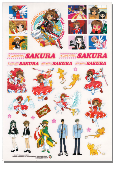 Card Captor Sakura Stickers Set - Anime Books