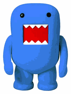 Domo: 4'' Flocked Vinyl Figure - Cornflower Blue - Anime Books