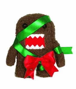 Domo Kun: Gift Wrap Domo-Kun 6" Christmas Plush - Anime Books