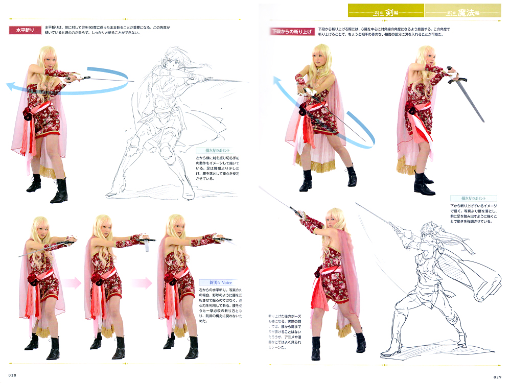 Drawing! Sword & Magic Pose Style Graphics Reference Book - Anime Books