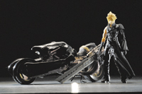 Final Fantasy Advent Children: Cloud Strife w/ Fenrir Motorcycle Set ...