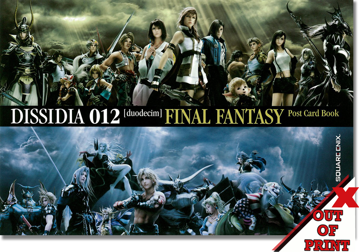 Final Fantasy Dissidia 012 [duodecim] Post Card Book - Anime Books