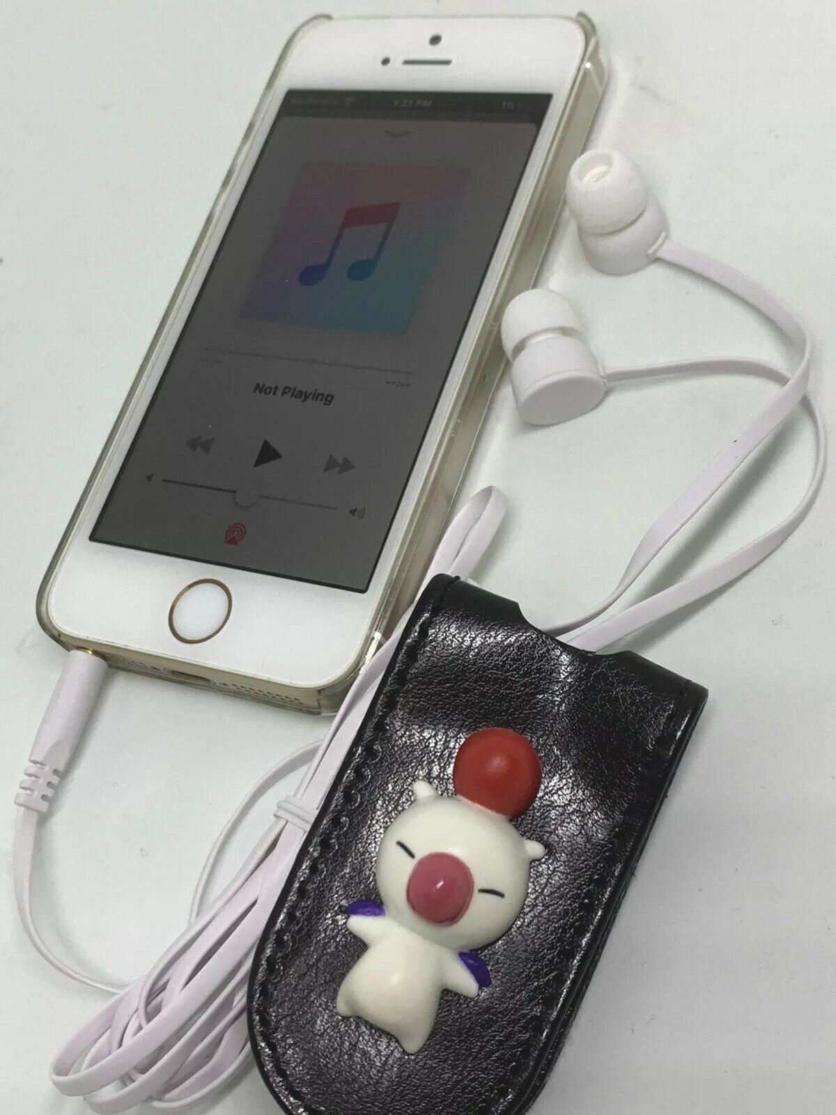 Final Fantasy Dissidia Opera Omnia Moogle Earbuds White Headphones ...