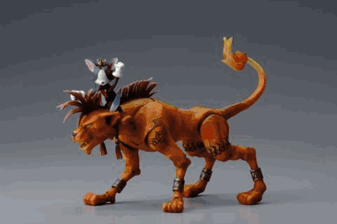 Final Fantasy VII Game Edition: Red XIII & Cait Sith Play Arts Action ...