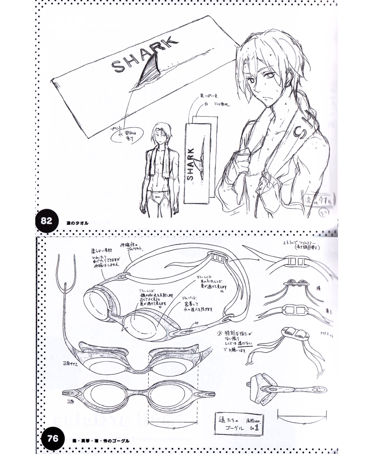 Free! TV Animation Model Sheets + Creator's Message Book Set - Anime Books