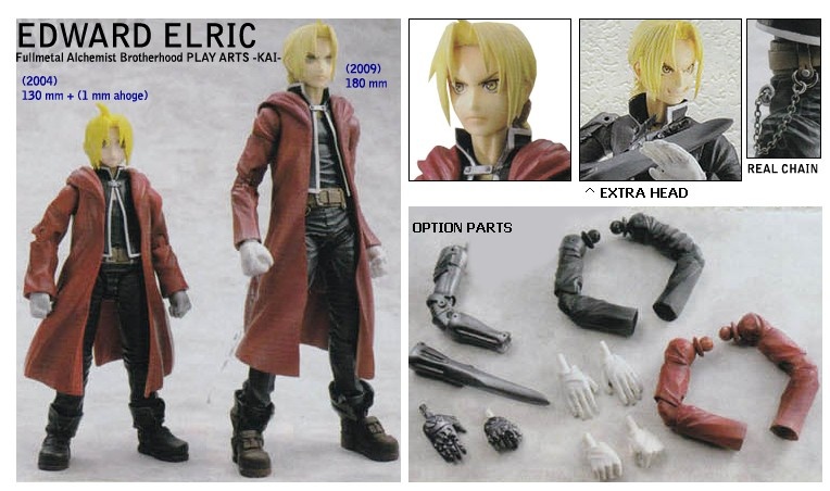 Fullmetal Alchemist Brotherhood: Edward Elric Play Arts Kai Action ...