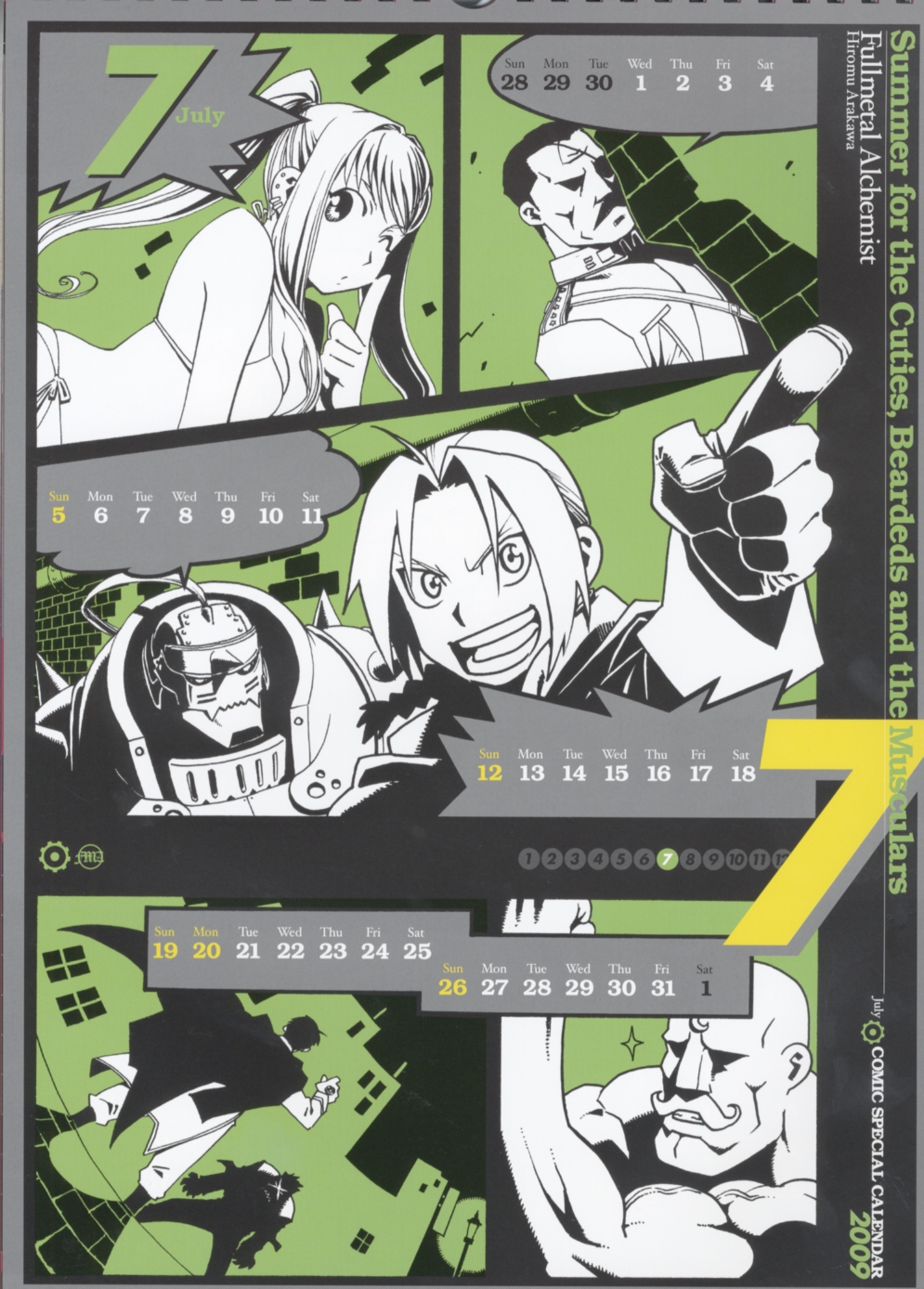 Fullmetal Alchemist Calendar Sample 3 - Anime Books