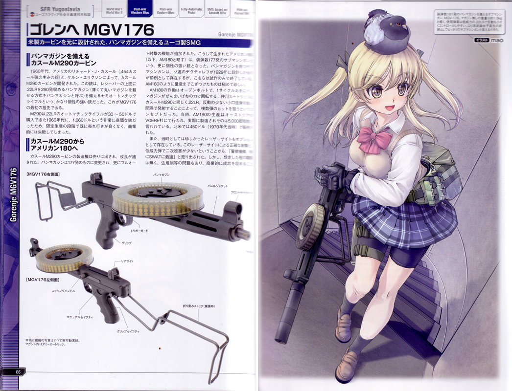 Gun & Girl Illustrated: Submachine Gun and PDW Art Book - Anime Books