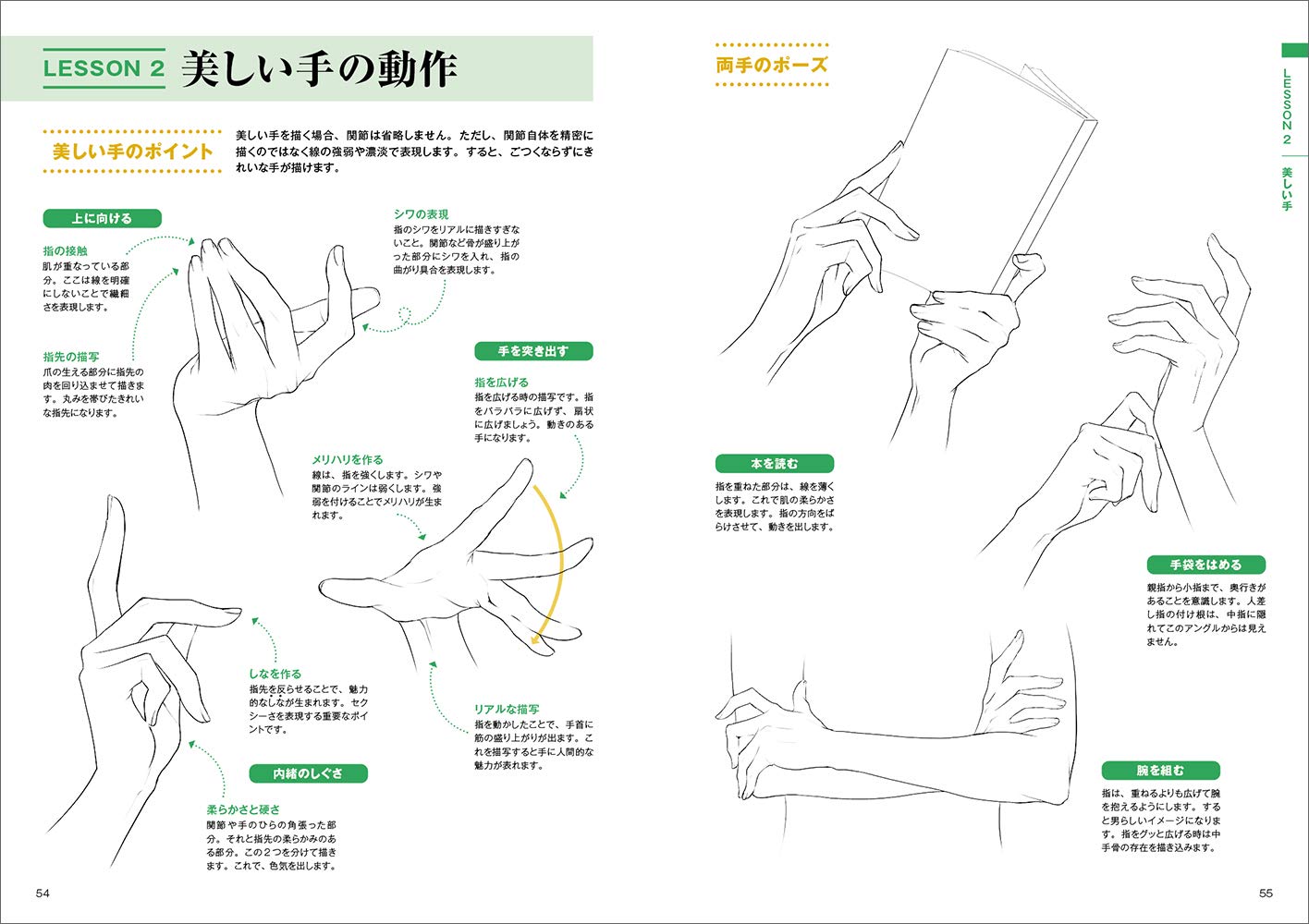 How to Draw Beautiful Hands Reference Book - Anime Books