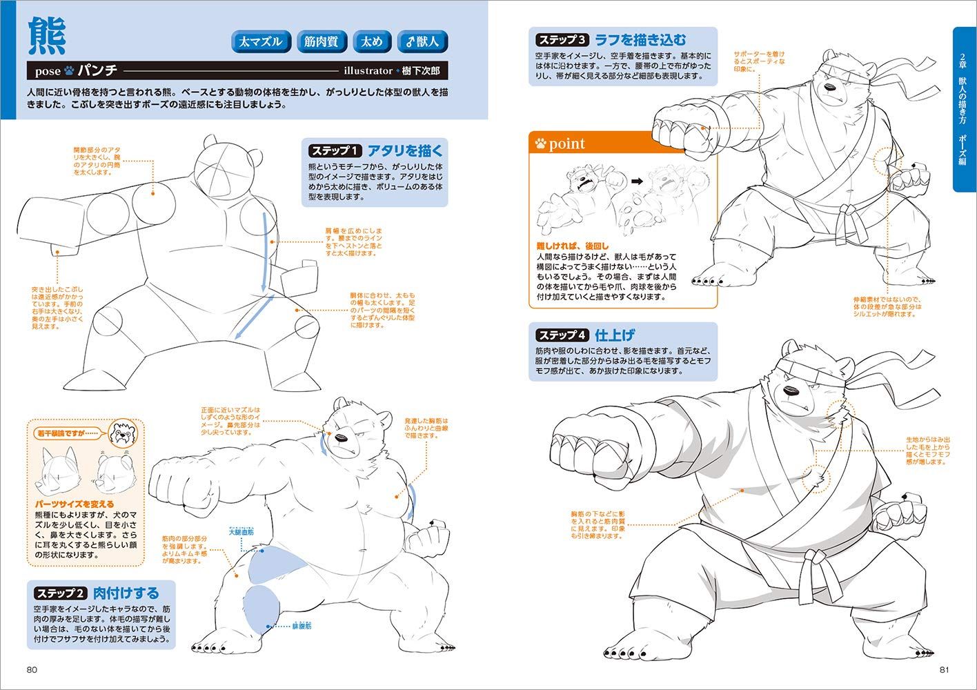 How to Draw Kemomimi (Beast Humanoids) Pose Collection Reference Book ...