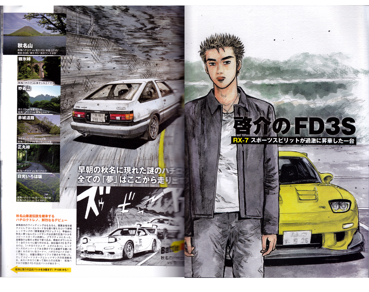 Initial D Official Complete Fan Book - Anime Books