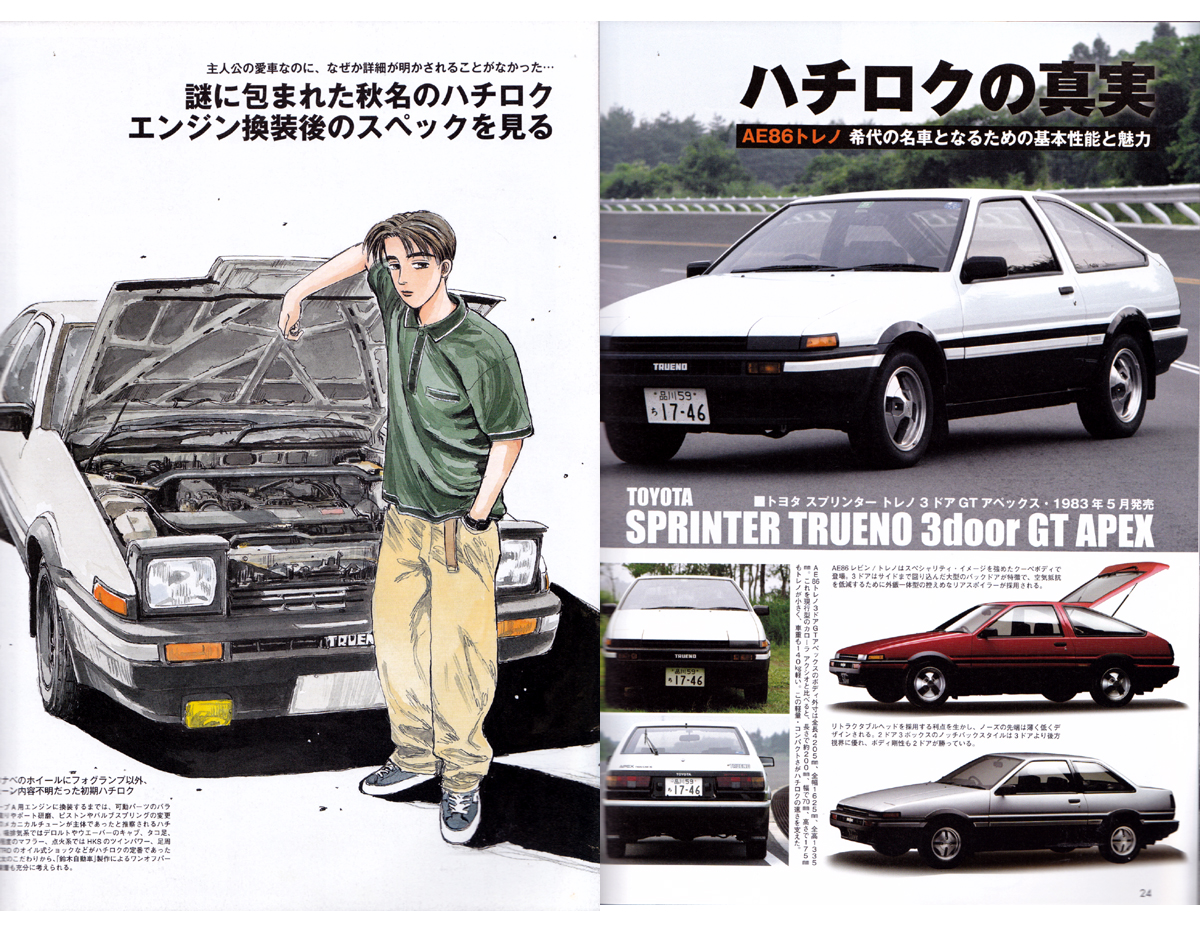 Initial D Official Complete Fan Book - Anime Books