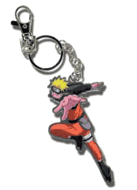 Key Chain: Naruto Shippuden - Naruto Jump Attack (Metal) - Anime Books