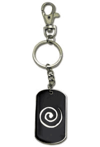 Key Chain: Naruto Shippuden - Naruto Symbol Dog Tag - Anime Books