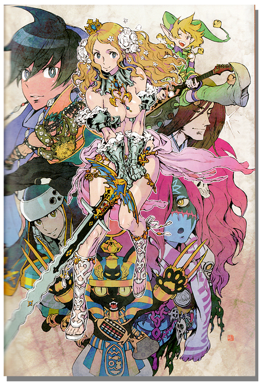 Kinu Nishimura's Art Works and Model Sheets - Code of Princess Art Book ...