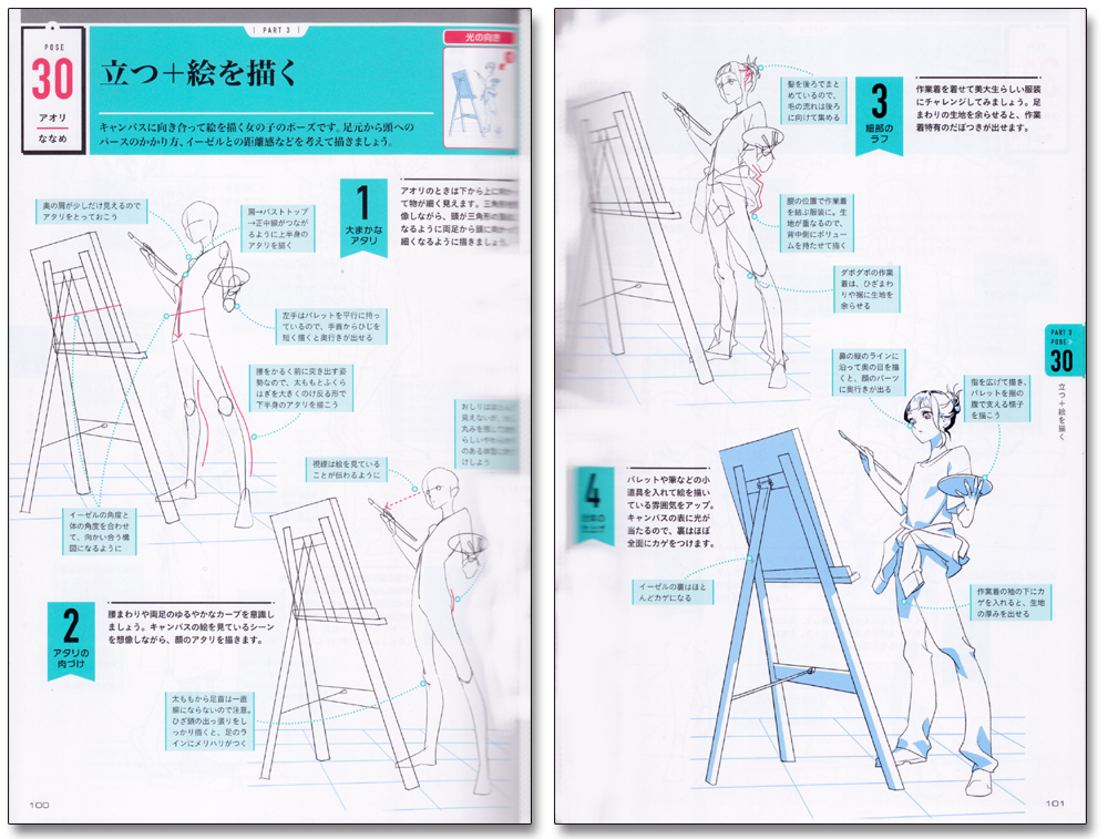 Manga Character Atari Exercise Reference Book - Anime Books