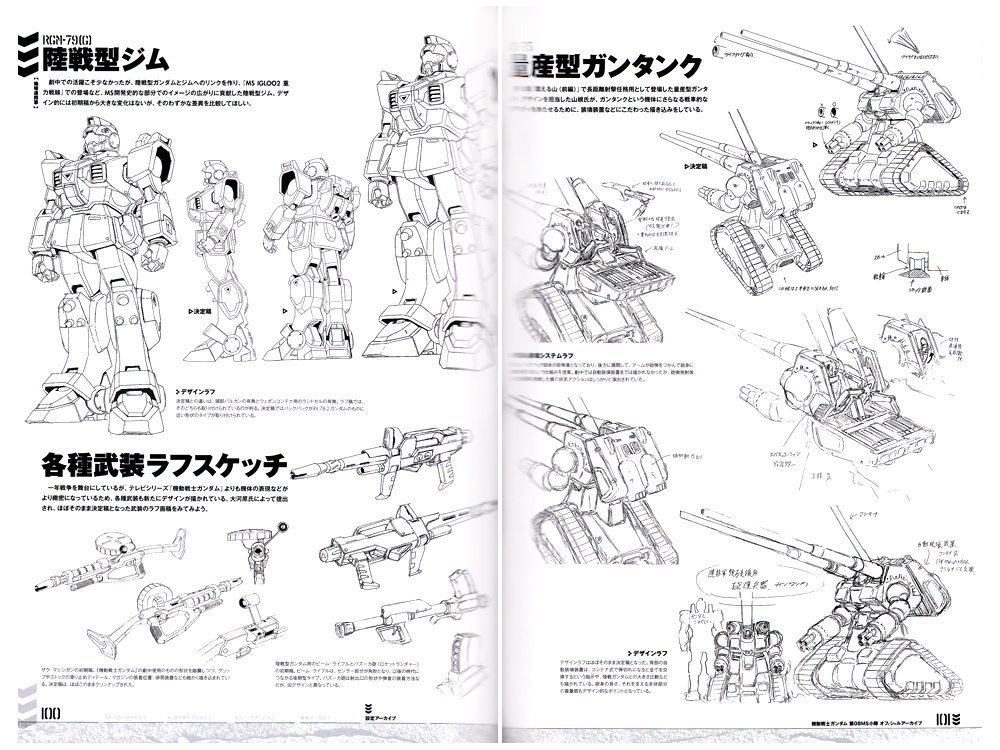 Mobile Suit Gundam The 08th MS Team Official Setting Materials Art Book ...