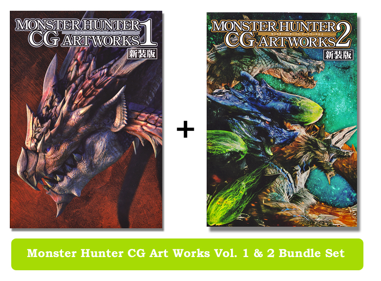 Monster Hunter CG Vol. 1 & 2 Art Books Bundle Set (New Edition) - Anime ...
