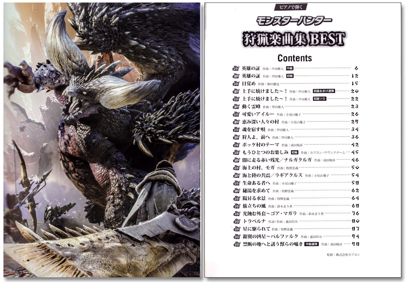 Monster Hunter: Hunting Music Collection BEST Piano Solo Music Score ...