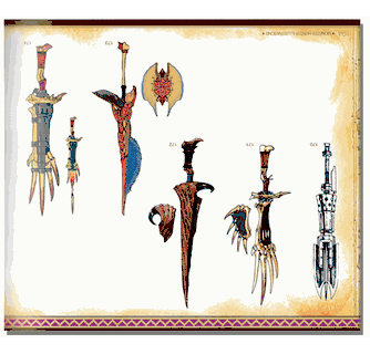 Monster Hunter Weapon Concept Art