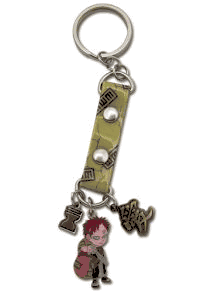 Naruto: Key Chain - Gaara w/ Charms and Strap - Anime Books