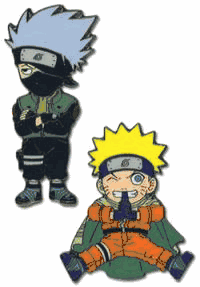 Naruto: Metal Pins - Movie Kakashi & Naruto (Set of 2) - Anime Books
