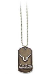 Necklace: Code Geass - Lelouch Geass Symbol Dog Tag - Anime Books