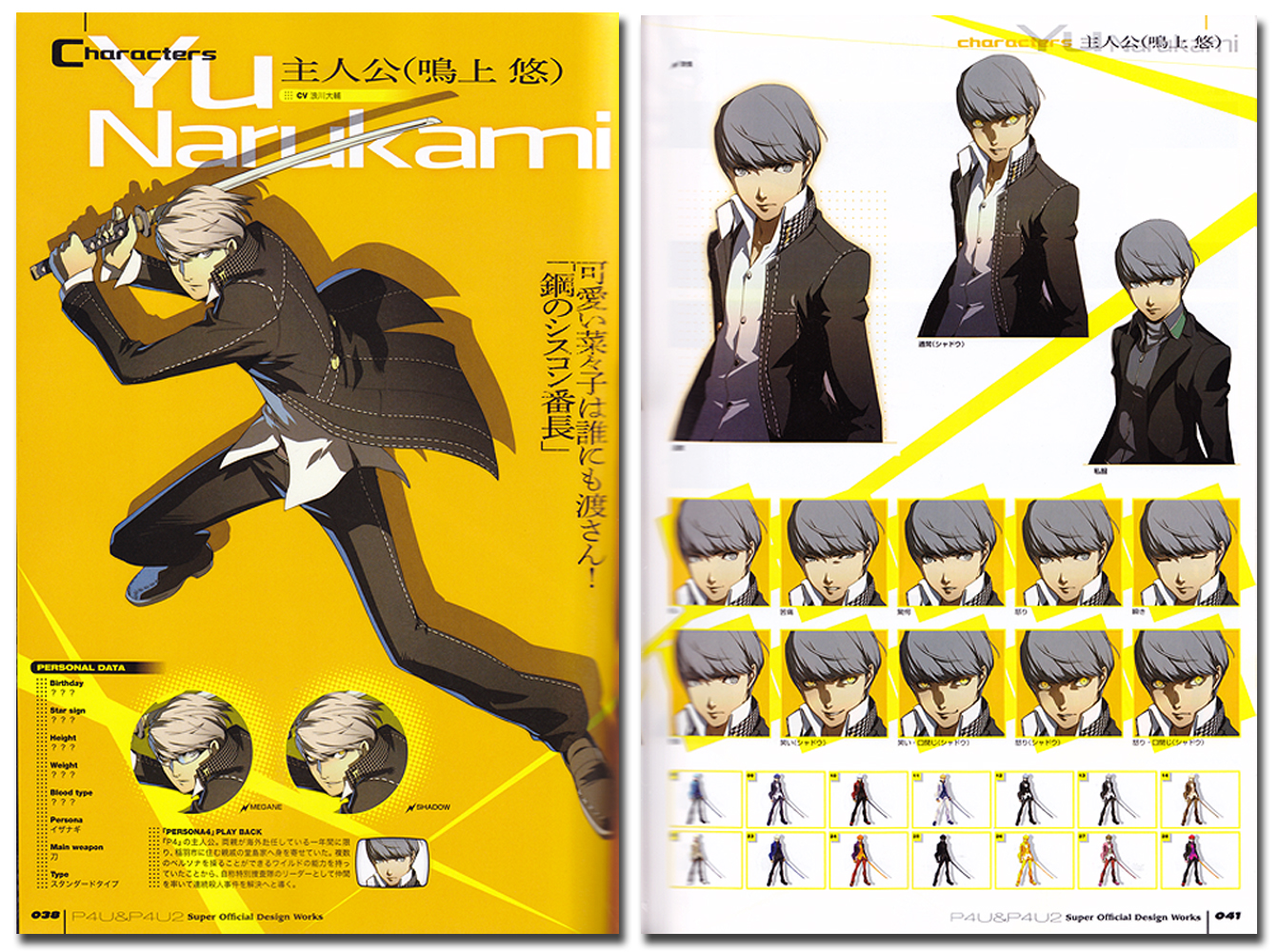 P4U: Super Official Design Works Art Book - Anime Books