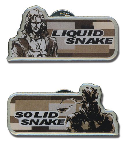 Pins: Metal Gear Solid 3 - Solid and Liquid (Set of 2) - Anime Books