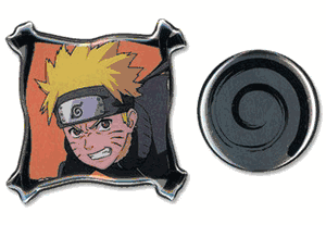 Pins: Naruto Shippuden - Raging Naruto and Swirl (Set of 2) - Anime Books